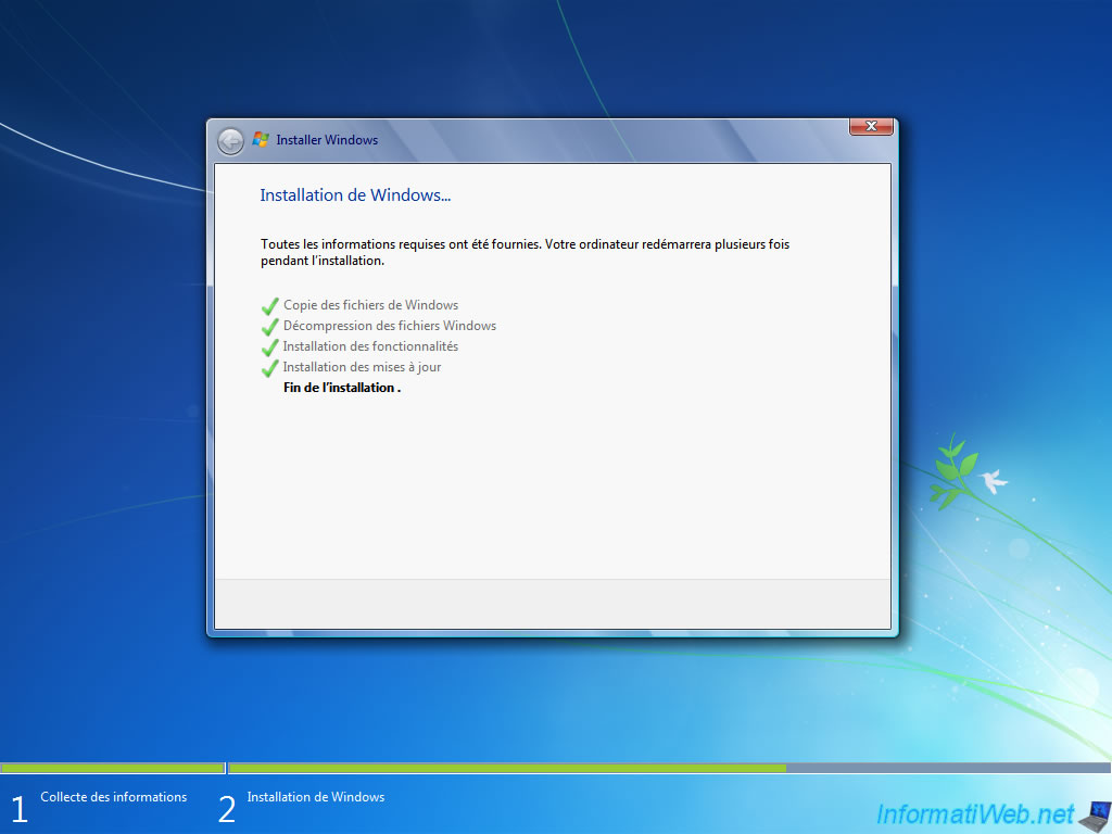 Format your computer, reinstall Windows 7 and update it - Windows - Tutorials - InformatiWeb